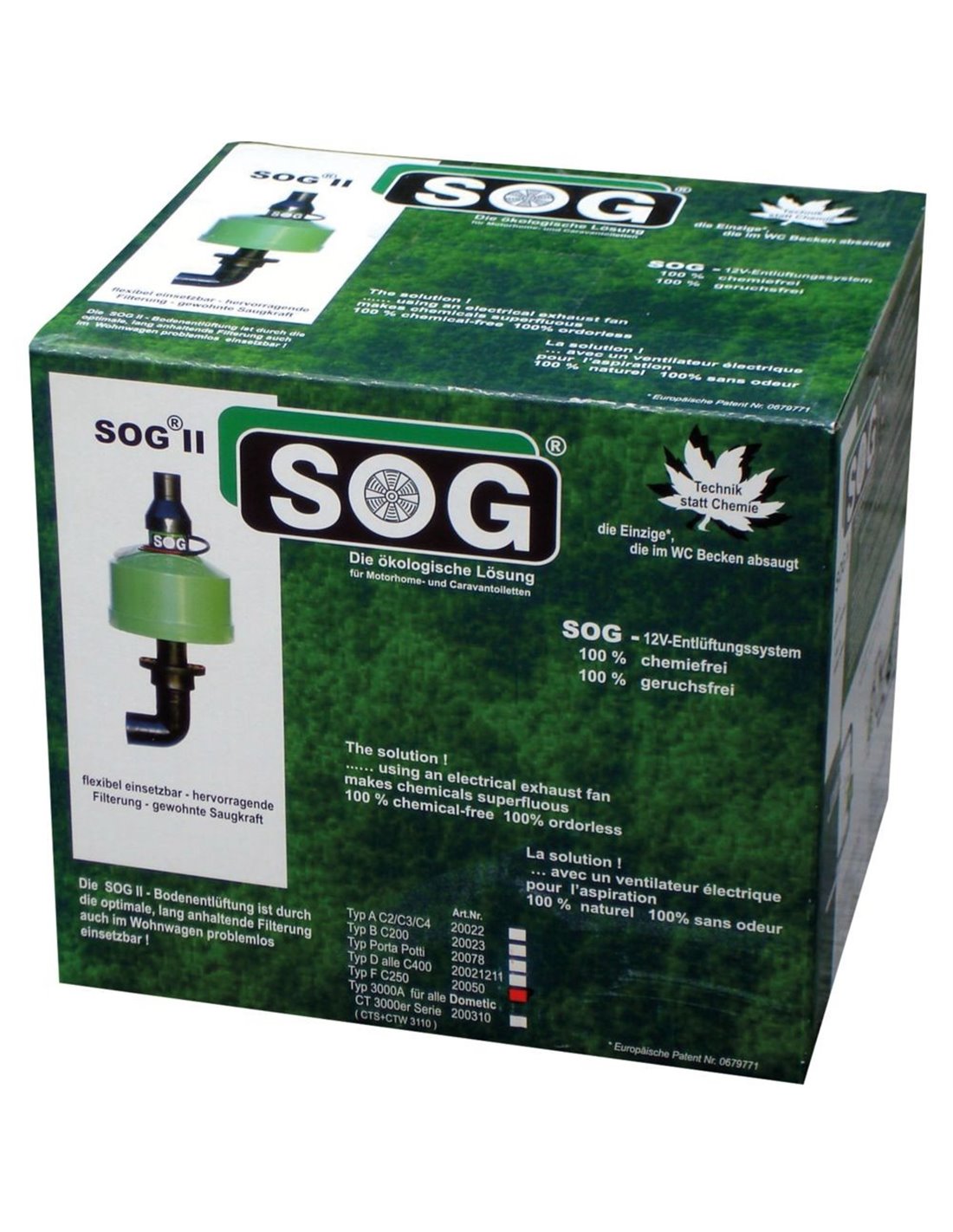 Système de ventilation écologique SOG 2 pour cassette WC C200 THETFORD ...