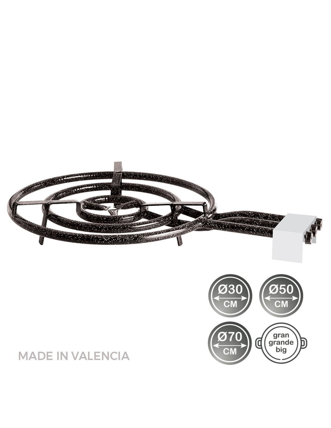 Brûleur À Gaz Butane/Propane Ø70cm 3 Feux. Vaello - 8411470002920