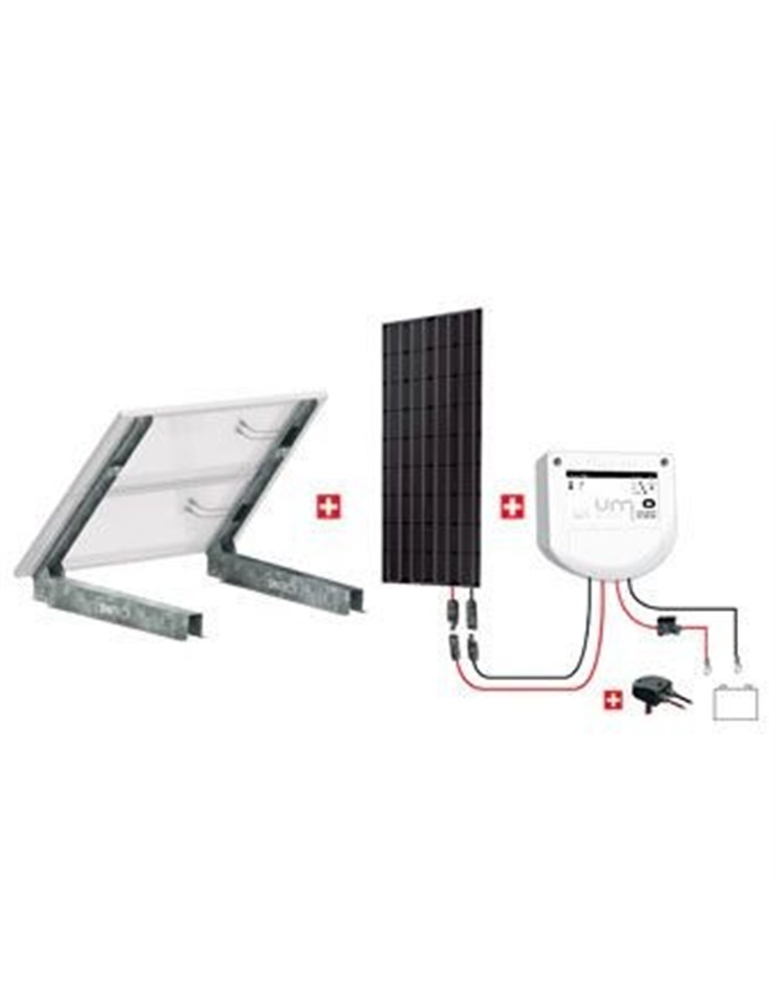 Kit Abris 300w - 12v - Régulateur Mppt - Support Basique - KIT ABRIS 300W 12V - UNITECK - Kit ...