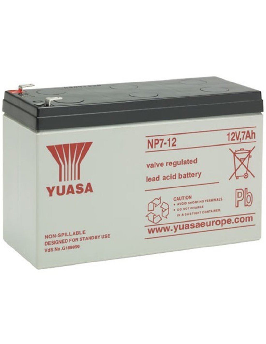 Yuasa - Batterie Plomb Yuasa 12v 7ah Np7-12 - Batterie solaire AGM